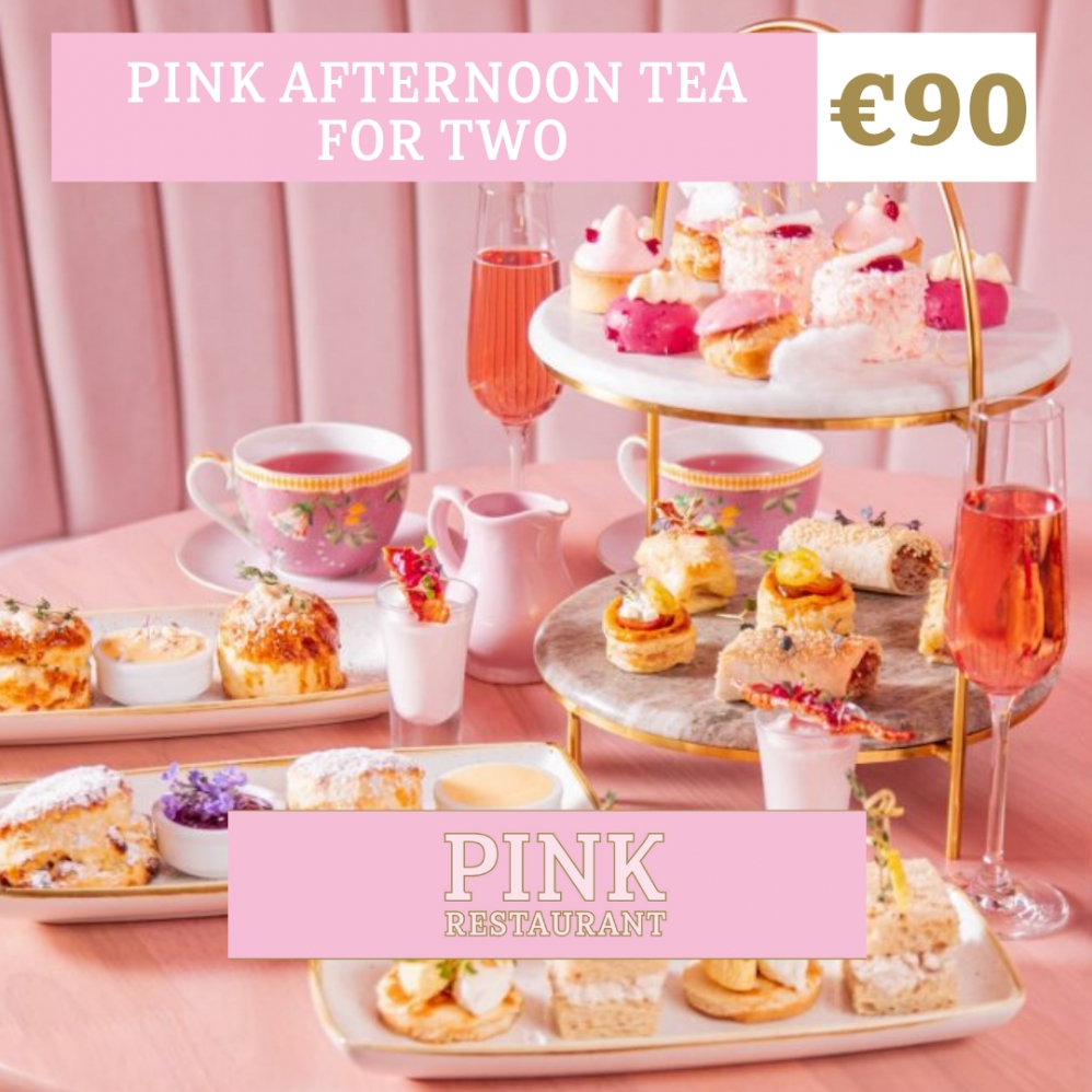 Pink Afternoon Tea for 2 at Pink Restaurant Dublin 2 - Oliver Dunne Restaurants Vouchers ...